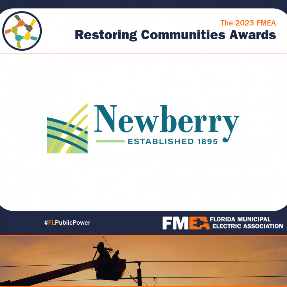 Newberry Honored with FMEA Restoring Communities Award | Newberry Florida