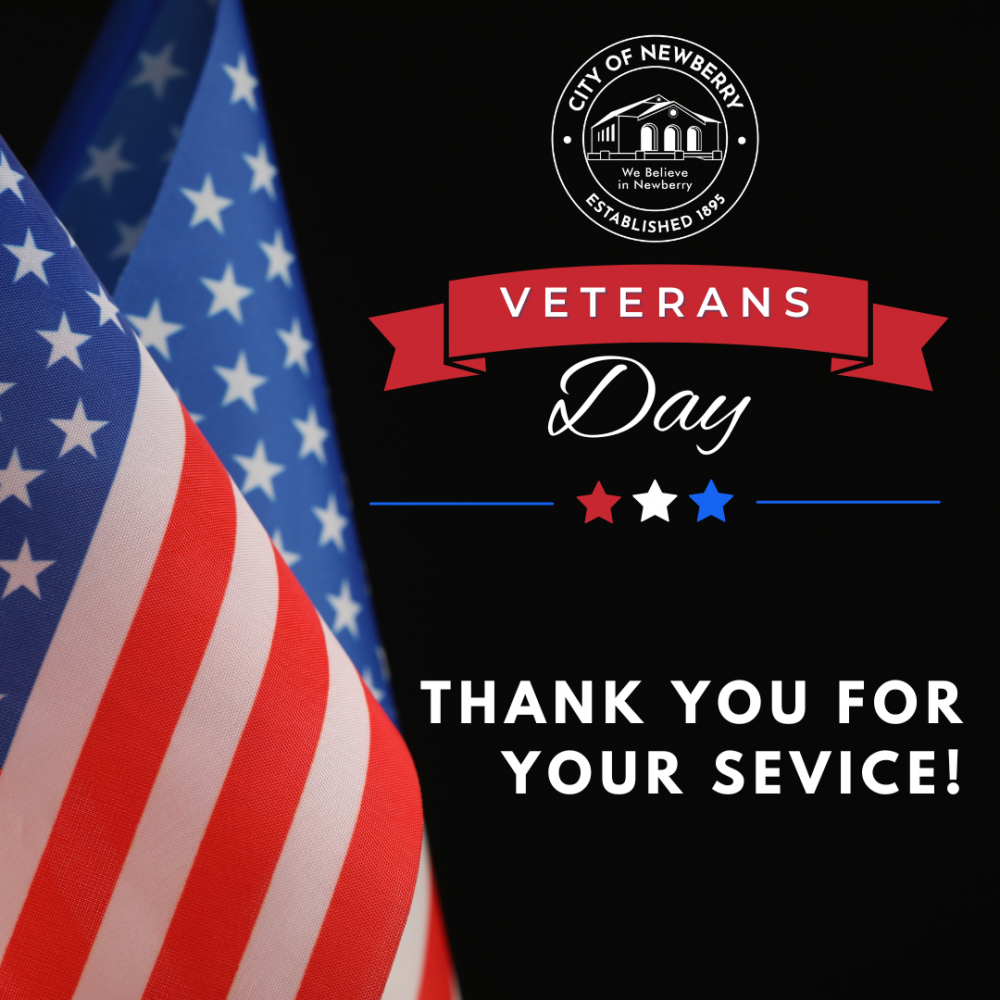 City Offices Closed for Veteran's Day - Tues., November 11 | Newberry ...