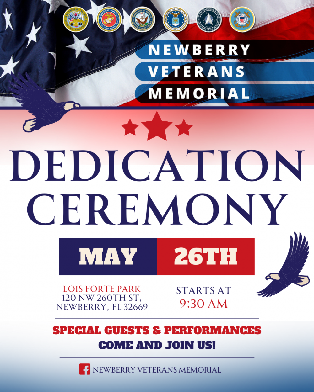Veterans Memorial Dedication Ceremony | Newberry Florida