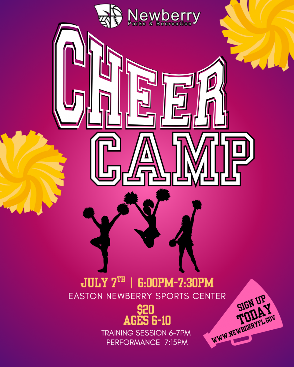 2025 Summer Cheer Camp | Newberry Florida